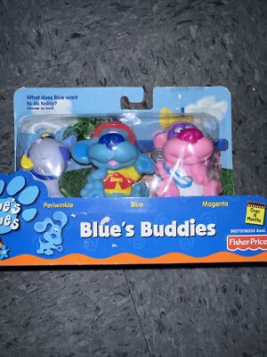 Blue’s Clues Blue’s Buddies Blue Kitten Pink Puppy Fisher Price NEW ...