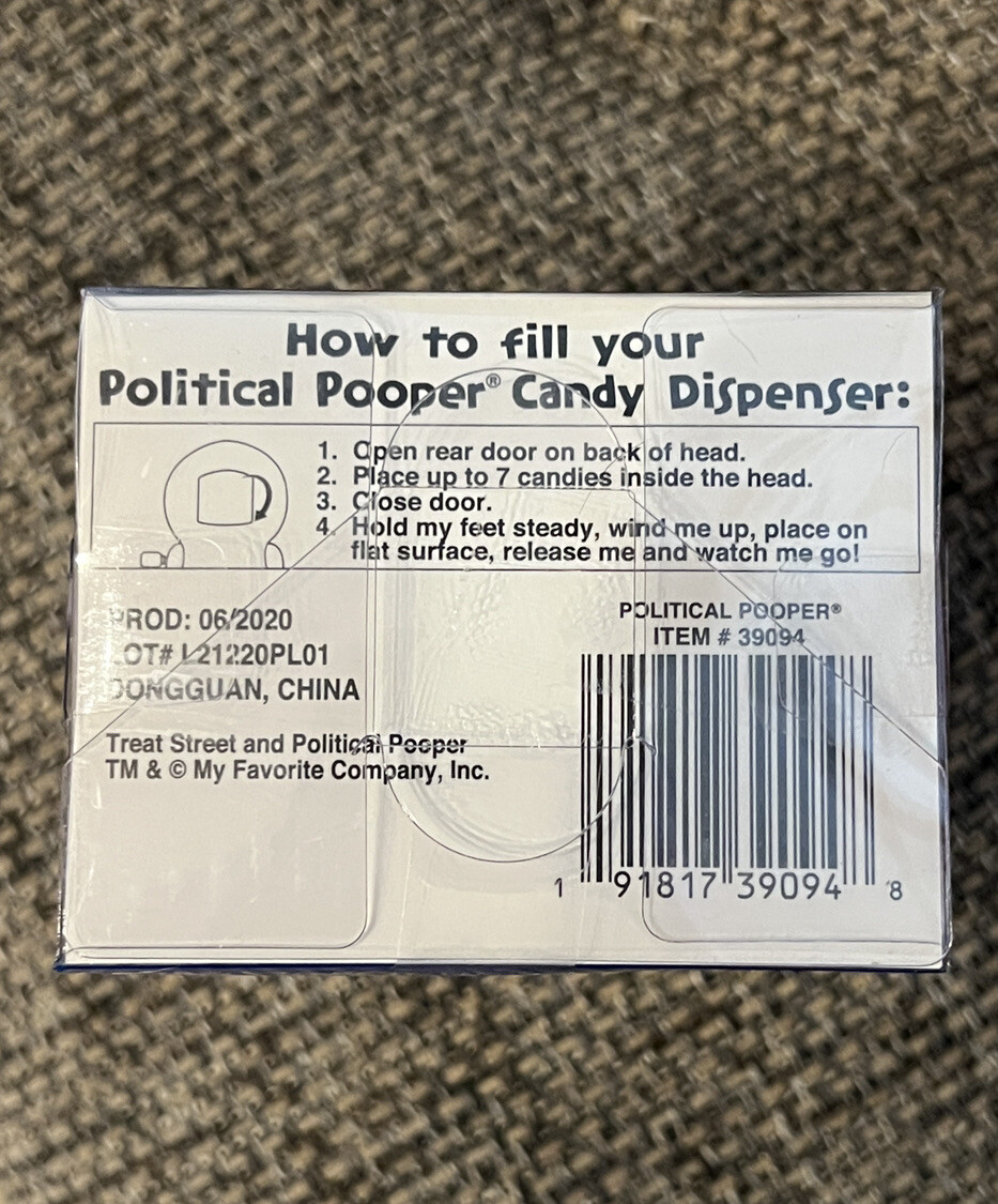 Joe Biden Political Poopers Collectible Walking Candy Treats Dispenser ...