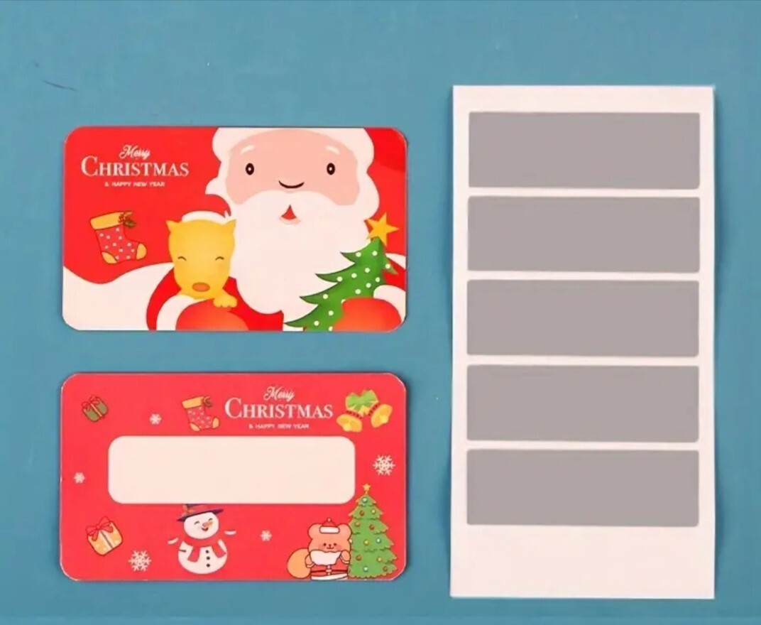 10 Pcs DIY Christmas scratch cards | eBay Australia
