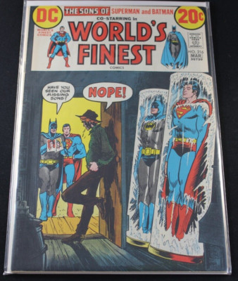 World's Finest 216 Batman Superman Nick Cardy Cover Super Sons VF Comic ...