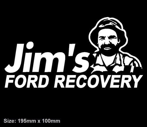 Jims Recovery Vinyl Decal Sticker Holden Patrol Commodore Colorado ...