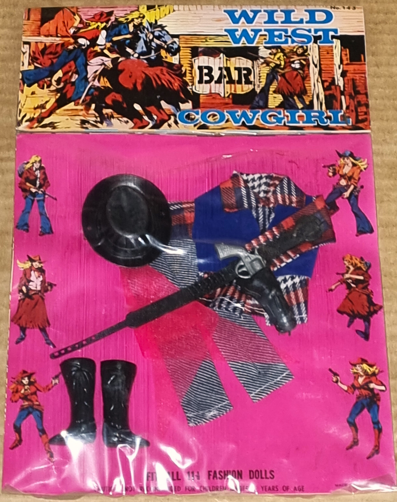 Gi Joe Knock off Wild West K/O 3 Cowgril 12" Action Figure 1/6 Outfit ...