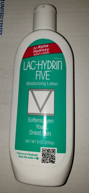 Lac-hydrin Five Moisturizing Lotion Dry Skin Alpha Hydroxy 8oz ...