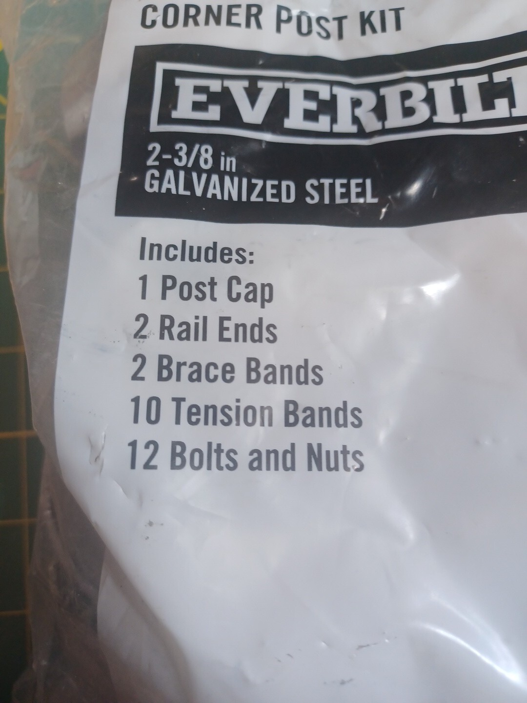 EVERBILT 2-3/8 IN GALVANIZED CORNER POST KIT 1005 117 424 USPS SHIPPING ...
