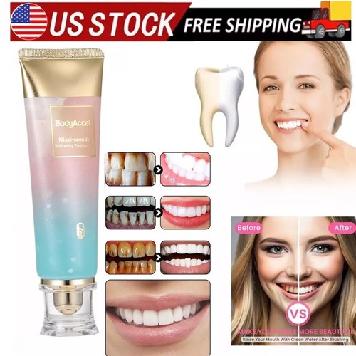 BodyAccel Toothpaste, Niacinamide Whitening Toothpaste Niacinamide ...