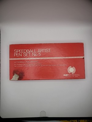 Pen Set Hunt Speedball # 5 Artist Calligraphy Lettering & Pen Drawing ...