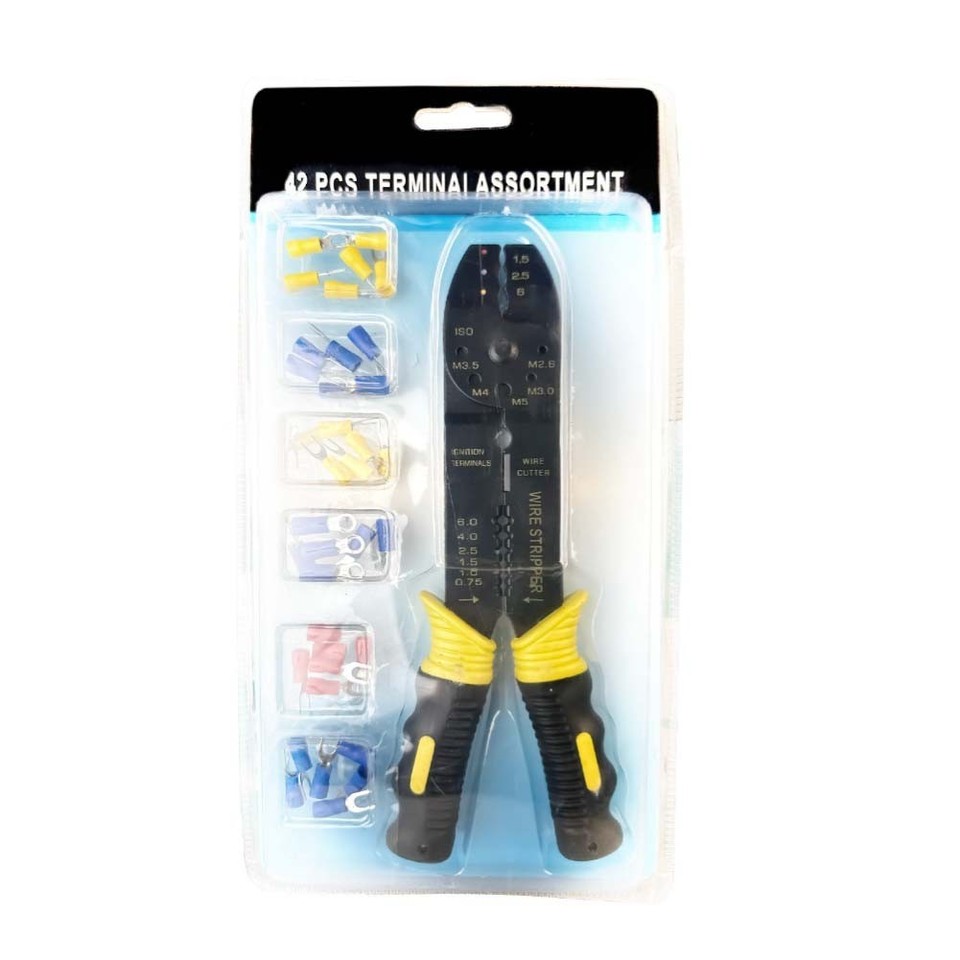 Wire Crimper Ferrule Crimper Pliers Crimping Self Adjusting with Wire ...