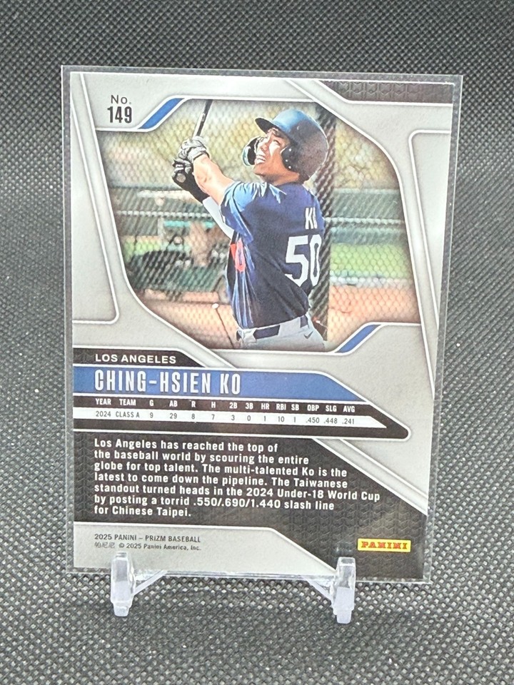 2025 Panini Prizm ⚾️ Ching-Hsien Ko #149 - Los Angeles Dodgers | eBay