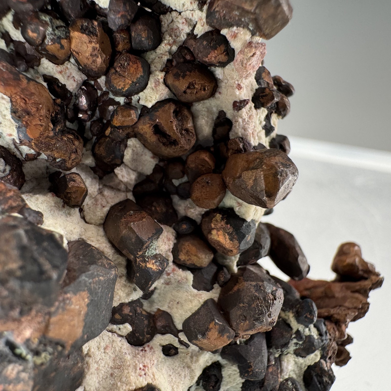 Nice Well-Formed Native Copper Xls in Datolite: Mohawk mine, Michigan ...