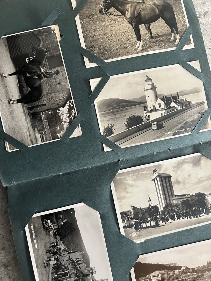 Antique Postcard Album 1900s-1960s Military, Movie Stars, Real ...