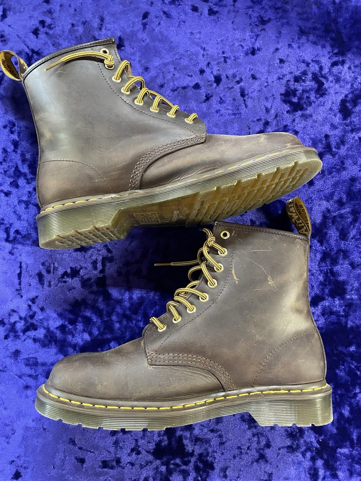 Dr. Martens 1460 Crazy Horse 11822203 Mens Size 10 Gaucho Brown Leather ...