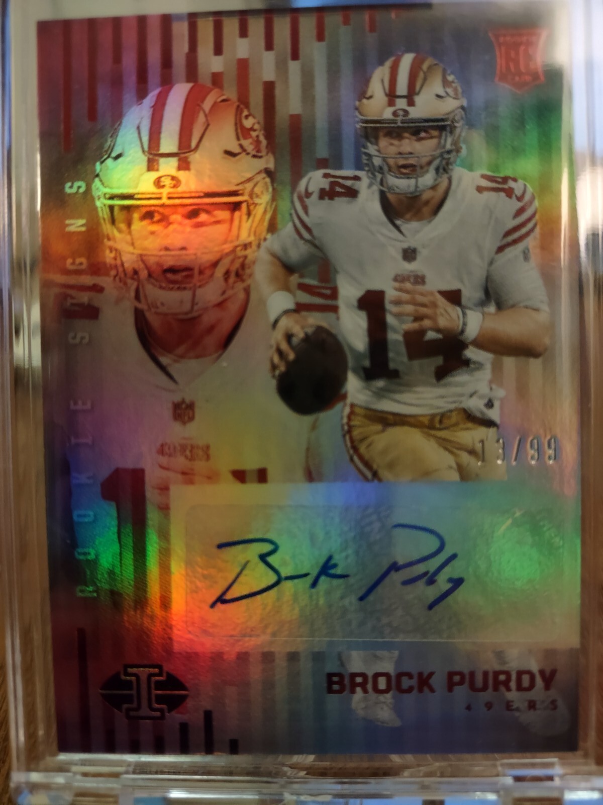 2022 Brock Purdy Illusions Rookie signs Auto Jersey number 13 of 99 ...