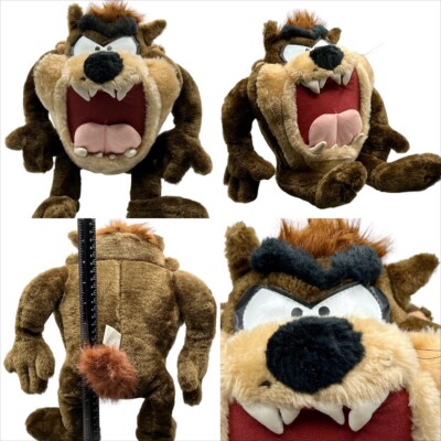 Vintage Poseable Tazmanian Devil 12” Taz Wire Plush Stuffed Animal Ace ...