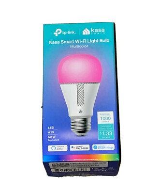 Kasa Smart Bulb Dimmable Color Changing Light Bulb Work 1000 Lumens ...