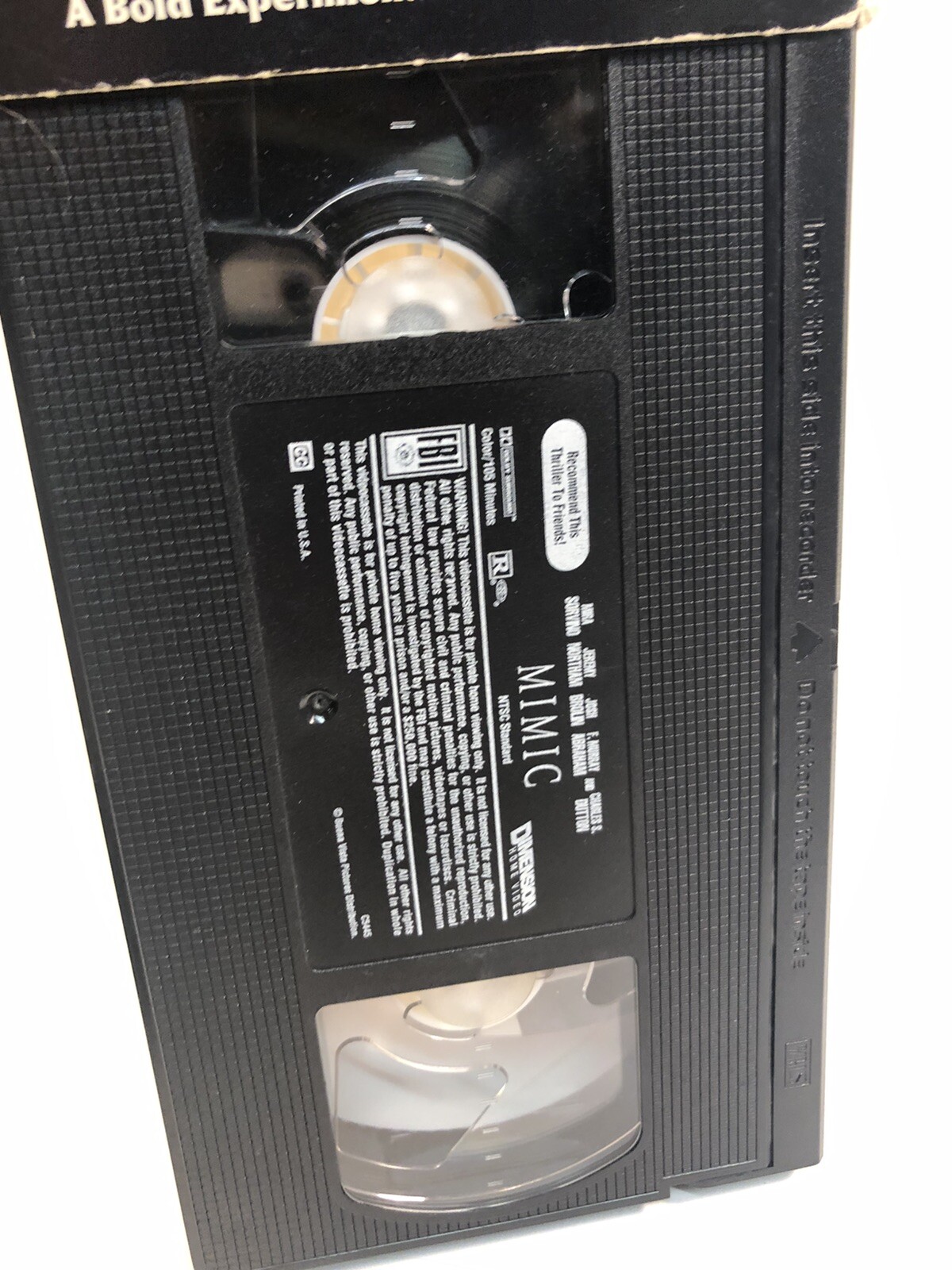 Mimic VHS Tape vintage sci fi horror Mira Sorvino | eBay