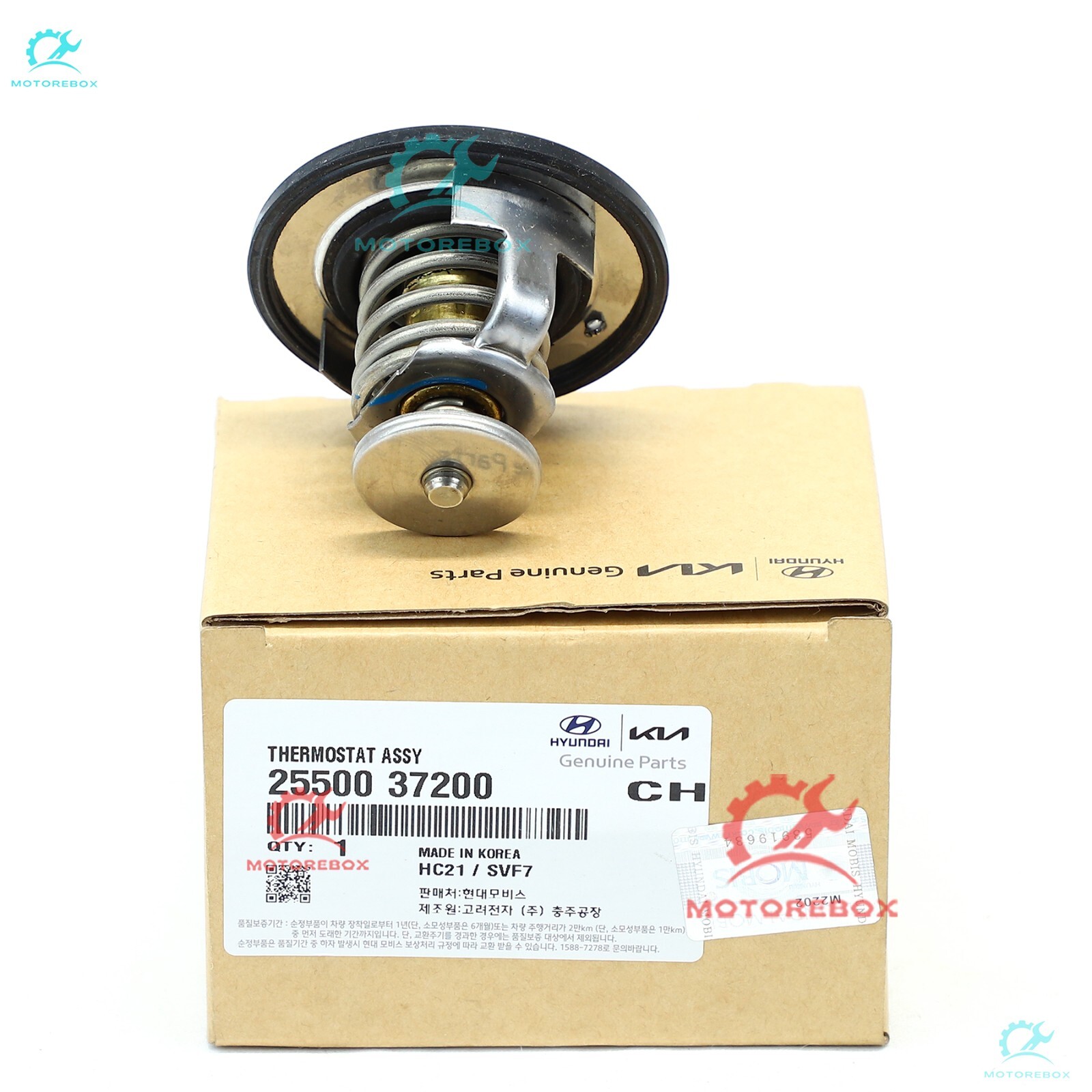 Genuine Engine Coolant Thermostat Assy For Hyundai ~ Kia 2550037200 | eBay