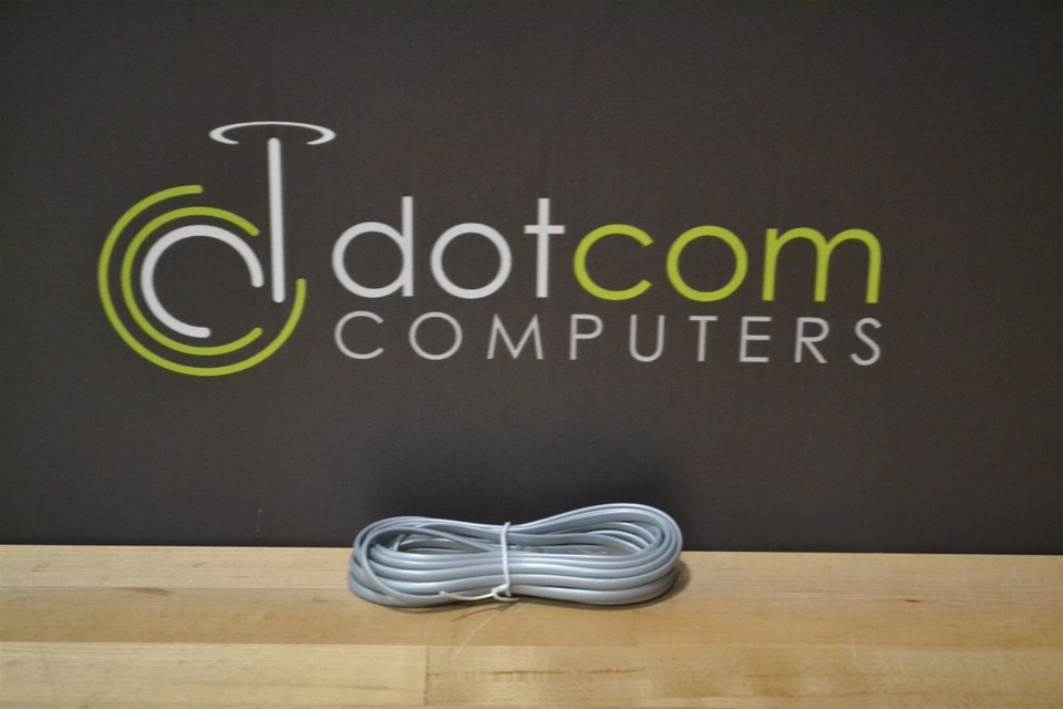 Lot 25 Silver Line Cord 2Pair 4Wire Analog Nortel 1210 1140-E M2008 ...