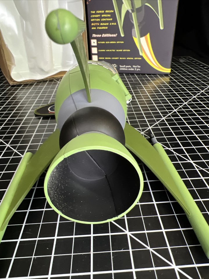 IWG Eco Green Rocket Ship 17" Vinyl Toy Strangeco Space Scifi LTD 450 ...