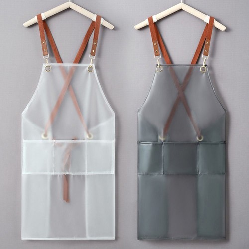 Fashion Clear Apron Oil Resistant Waterproof Home Aprons TPU Household ...