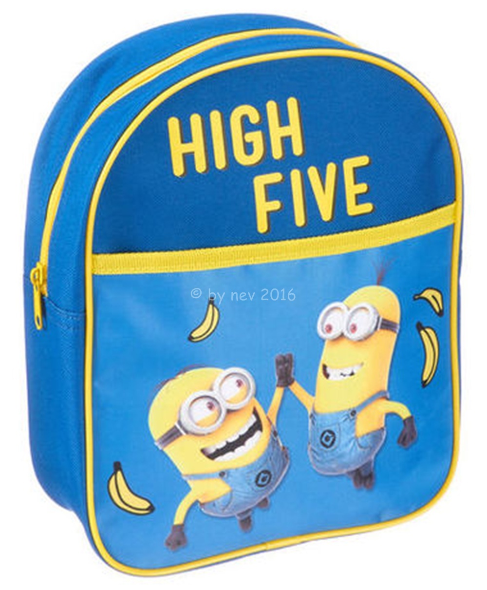 RUCKSACK MINIONS HIGH 22x10x28cm NEUWARE Urlaub Reise Schule Sport ...