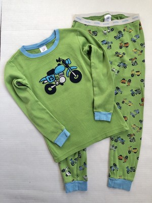 Baby Gap Motorcycle / Scooter Print Pajamas Size 5 Years Green 5T 2000s ...