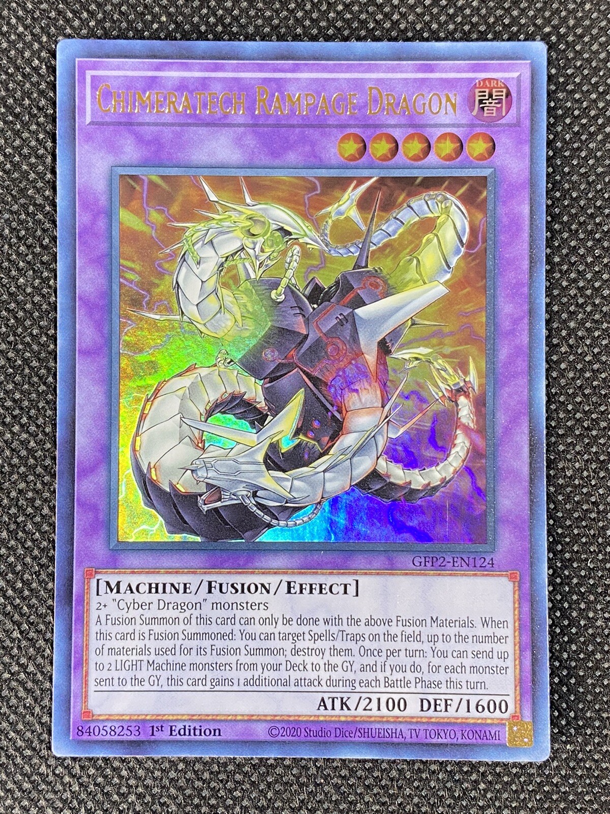 YuGiOh! - Chimeratech Rampage Dragon GFP2-EN124 Ultra Rare 1st Edition ...