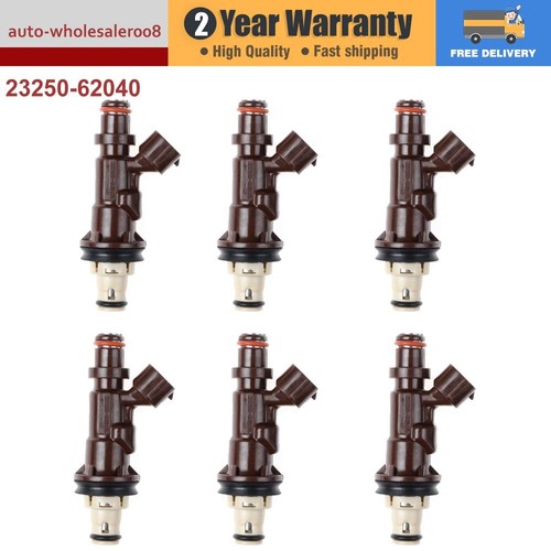 6X Fuel Injectors For Toyota Hilux VZN Prado VZJ 5VZFE 23250-62040 5VZ ...