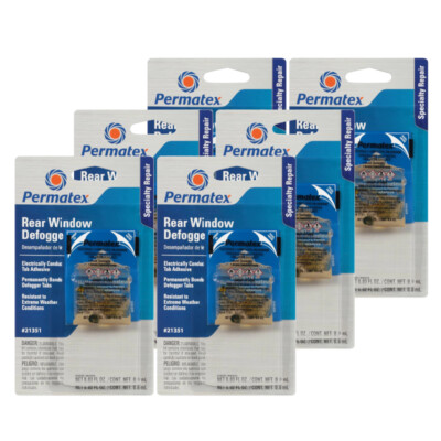 Permatex Rear Window Defogger Tab Adhesive 21351(6-PACK); 0.03oz ...