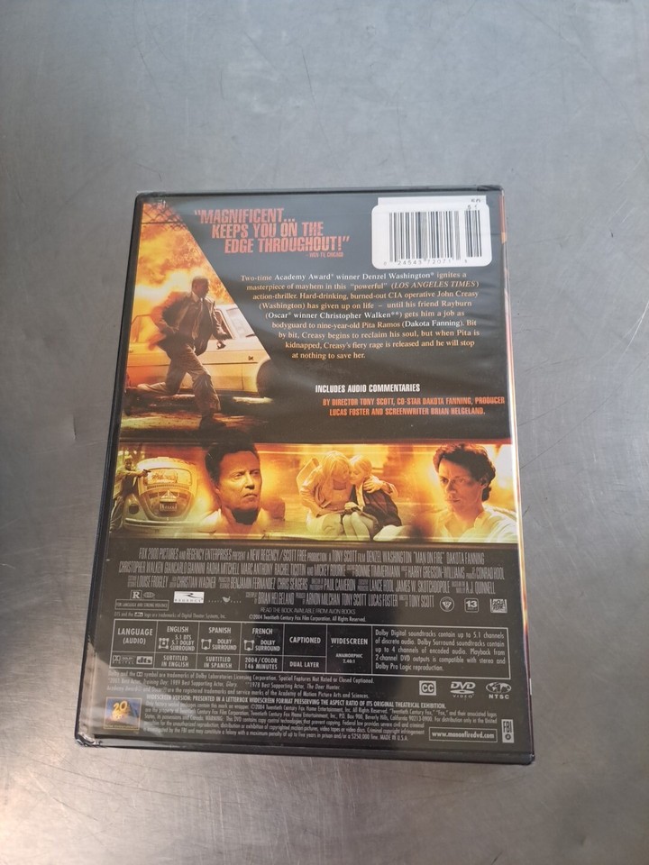 Man on FIre DVD- Denzel Washington Widescreen, PROMO. New & Sealed! | eBay