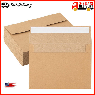 50 Pack Kraft Envelopes 4 X 6 Inch Brown Envelopes,A4 Envelopes, Card ...