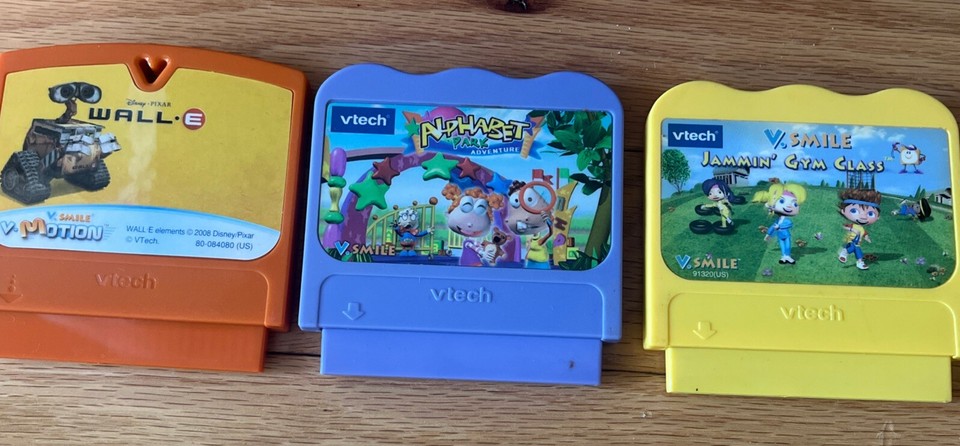 Vtech Vsmile TV Learning System Educational Video Game - +3 Games | eBay