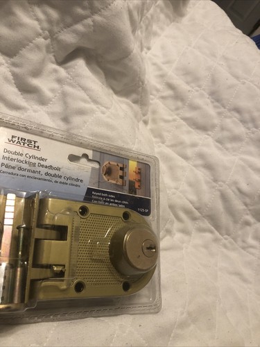 First Watch Double Cylinder Bolt Interlocking Deadbolt 1125-SP | eBay