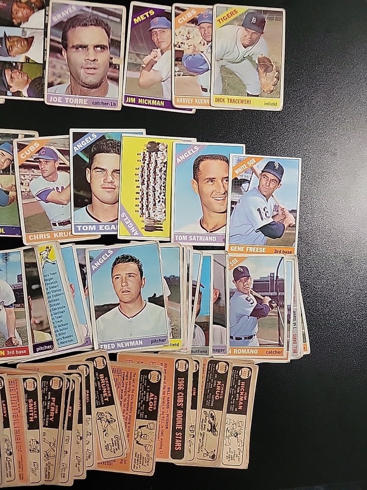 1966 Topps Baseball Card Lot - 100 Cards - W/ Fred Newman and Arnold ...