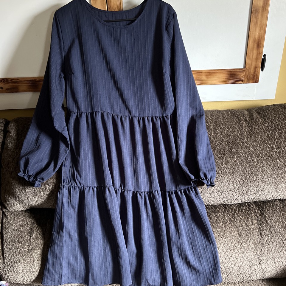 TEMU Ladies Midi Dress-Size XL TEMU Sizes-Multicolor-Mid Sleeves | eBay