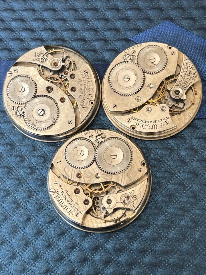 7 Waltham pocket watch movements 12s | eBay