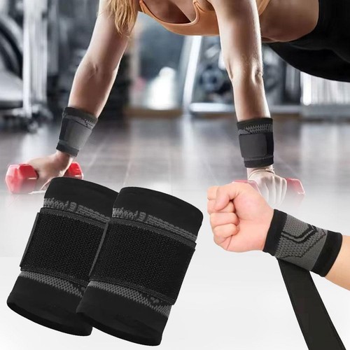 Adjustable Elastic Wrist Wraps Compression Support For Sports Y5K2 | eBay