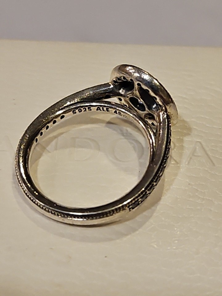 Authentic Pandora Vintage Allure Ring Marked 925 ALE 56 Size 4.25 | eBay