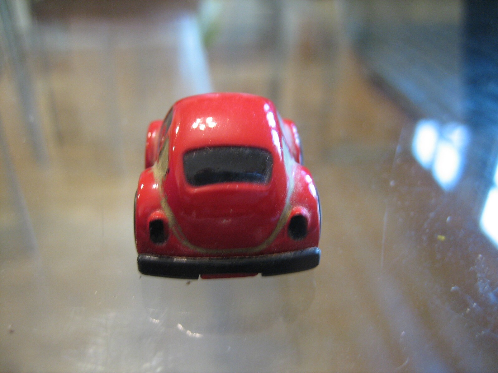 vintage 1990's MIDORI Japan micro VW volkswagen beetle bug CAR pull ...