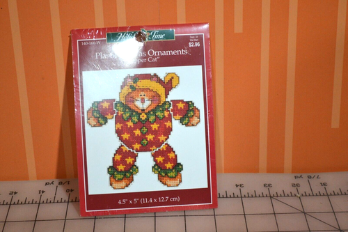 Flapper Cat Holiday Time Plastic Canvas Ornament Kit New in Package | eBay