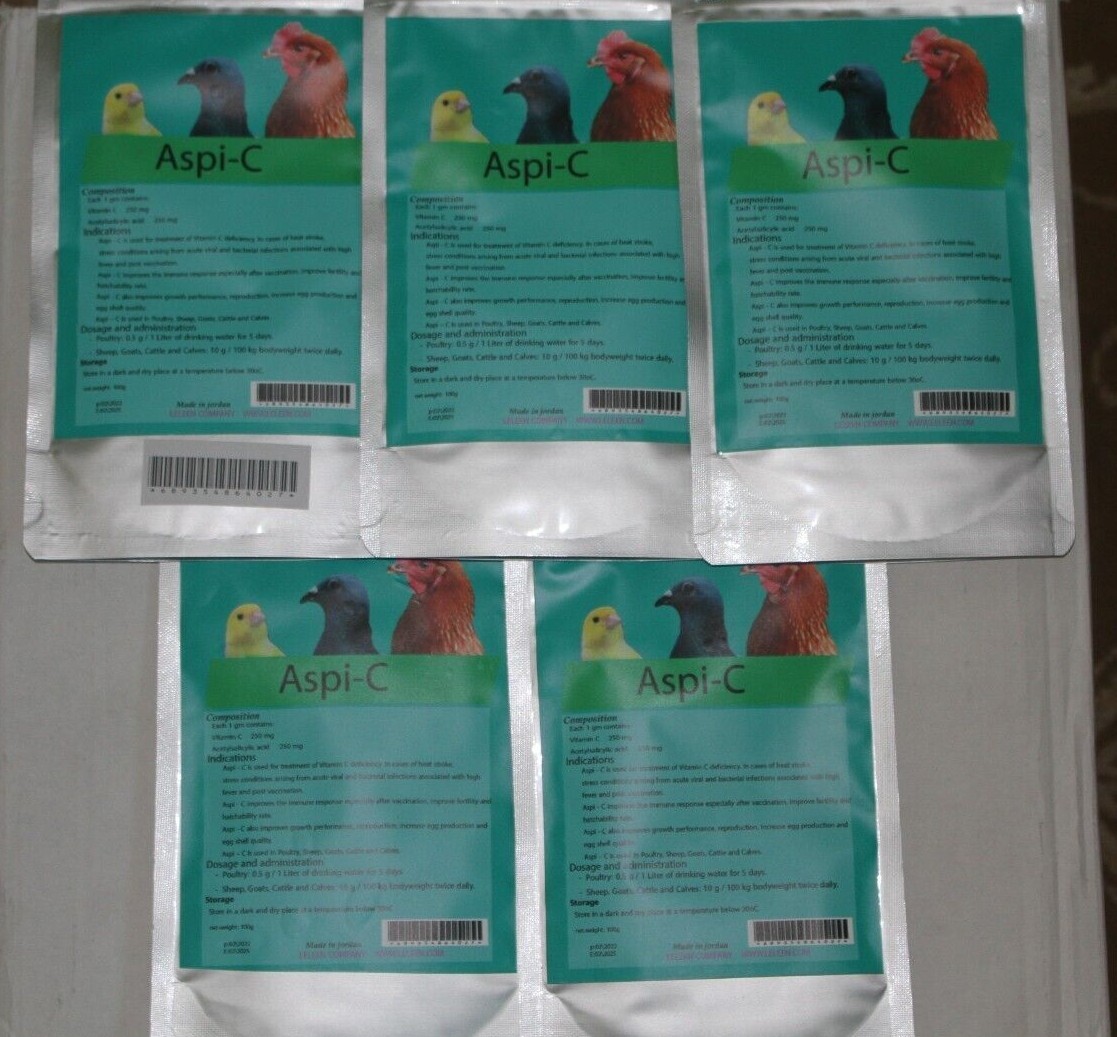 Vitamin C 100g powder for Poultry: Boost Growth, Egg Quality & Immunity ...