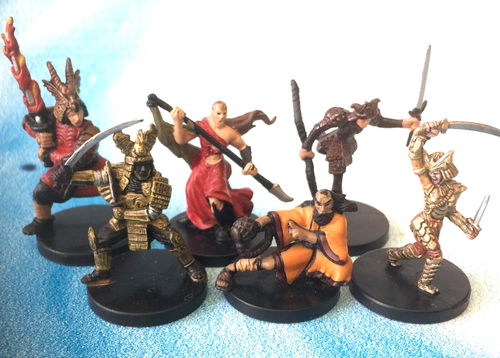 Dragon Samurai Red Samurai Drunken Master Dungeons & Dragons Miniatures ...