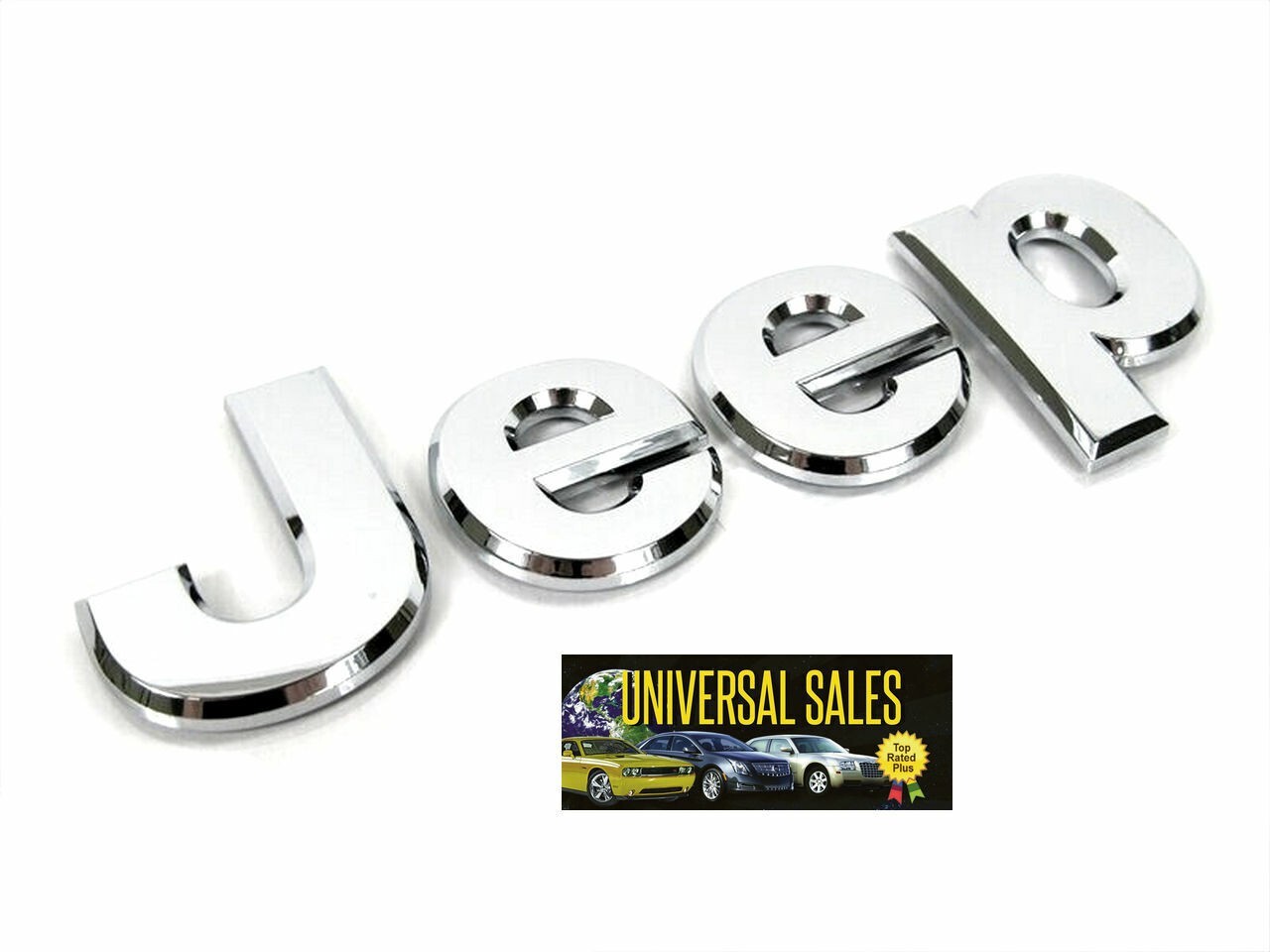 MOPAR JEEP EMBLEM BADGE NAMEPLATE CHROME GRILLE WRANGLER 07-2018 NEW ...