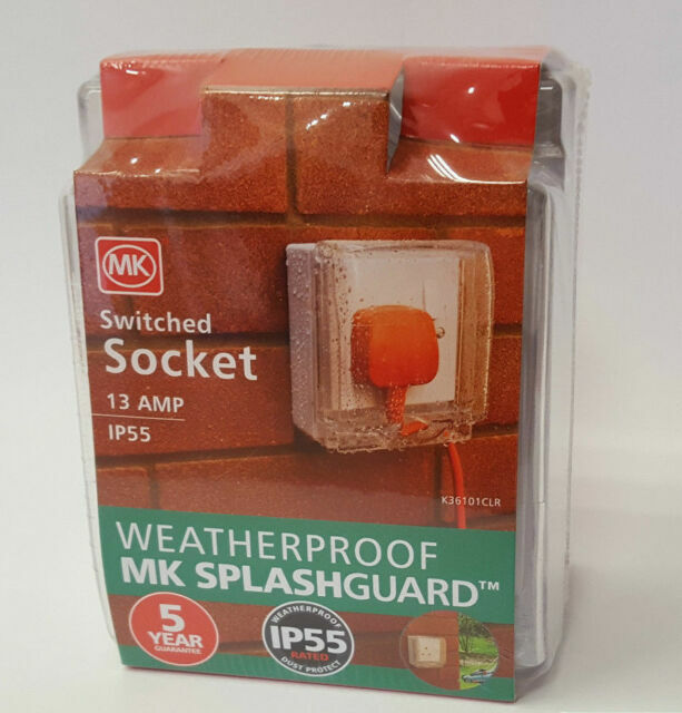 MK Shield K36101CLR Weatherproof Single Switched Socket for sale online ...