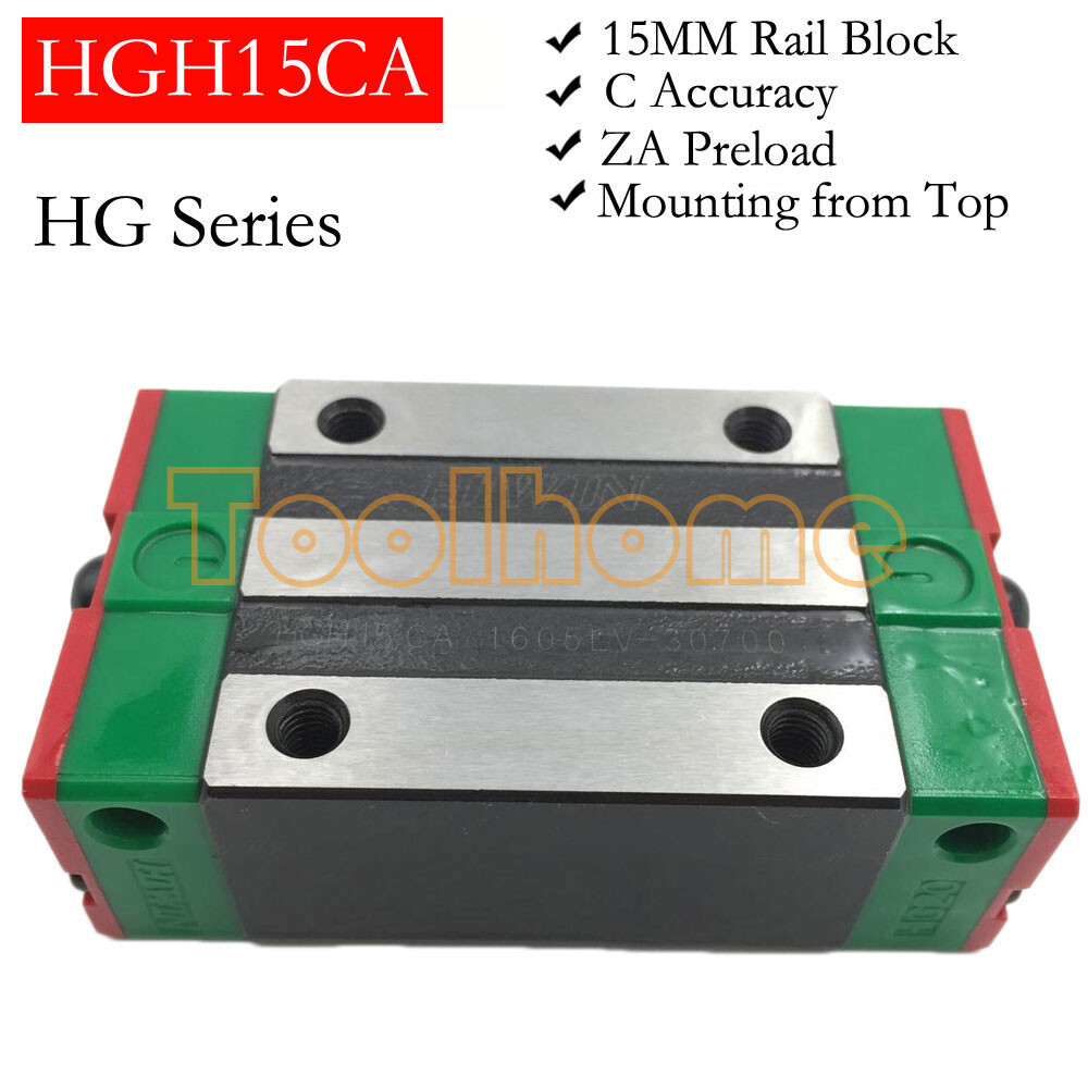 HGH15CA HIWIN Side Block 15mm Linear Rail Carriage match HGR15 CNC ...