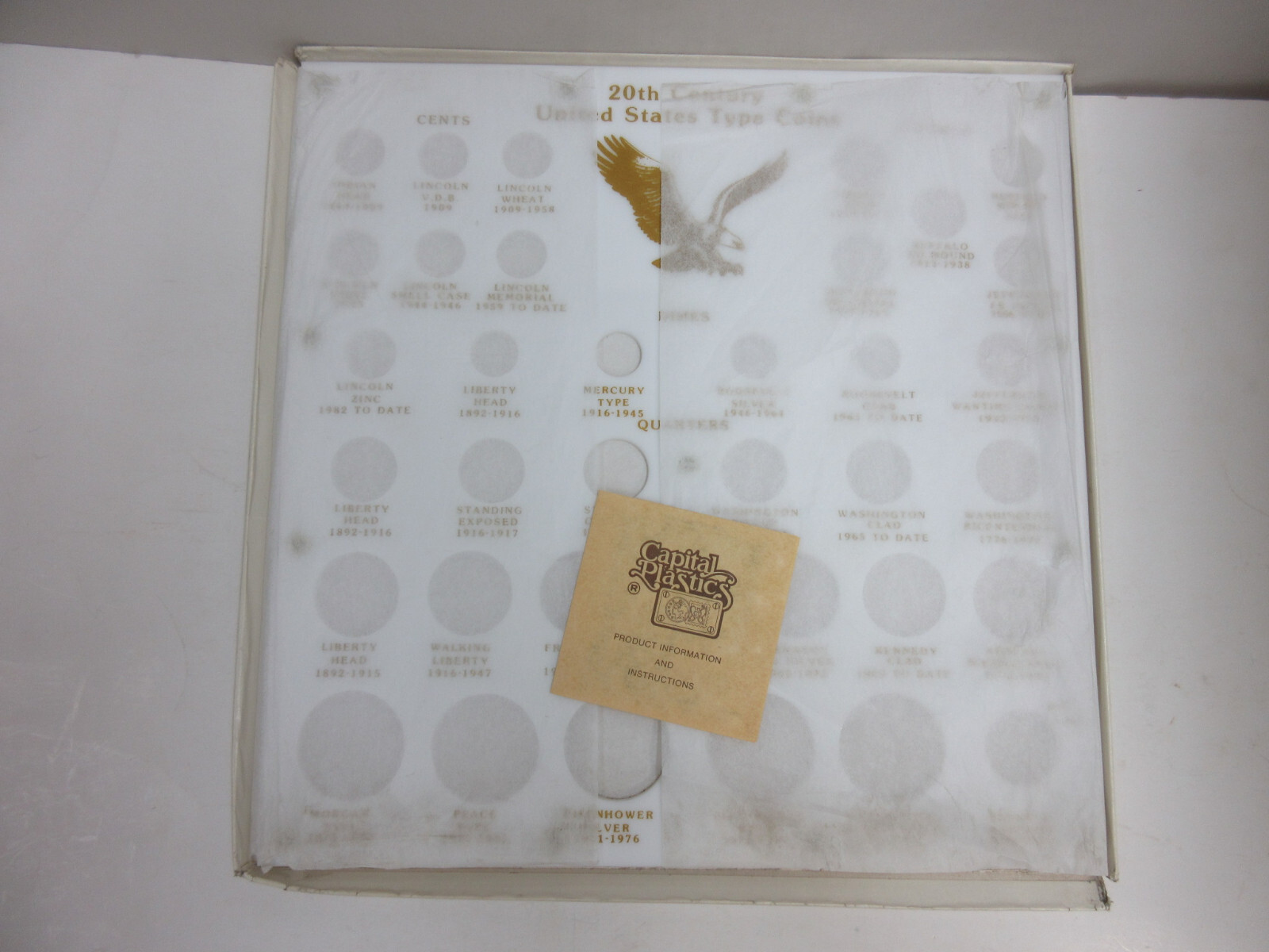 Capital Plastics Coin Holder #408B 20th Century United States Type ...