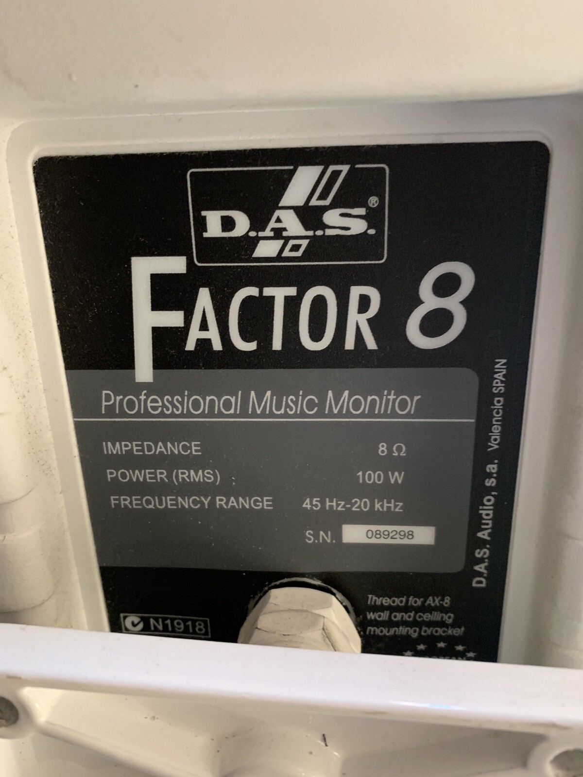 DAS Factor 8 Speaker Pair | eBay