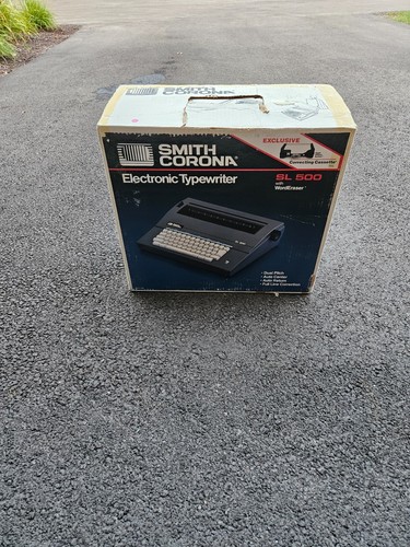 Portable Smith Corona Electric Typewriter SL 500 TESTED & WORKING with ...