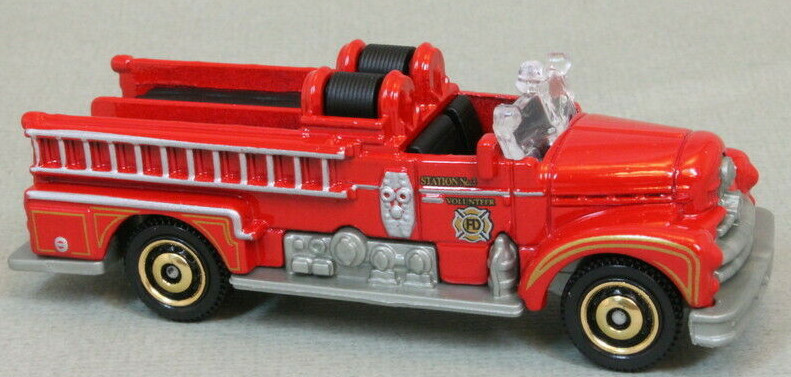 MBX FIRE: SEAGRAVE FIRE ENGINE (RED with gold rims) 55/100 MATCHBOX ...
