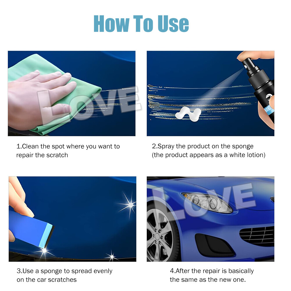 Nano Magic Car Scratch Remover Auto Paint Coating Spray Scratch Surface ...