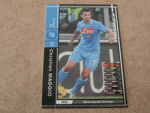 CHRISTIAN MAGGIO, SSC NAPOLI, 202/385, RARE FOOTBALL JAPAN ROOKIE CARD ...